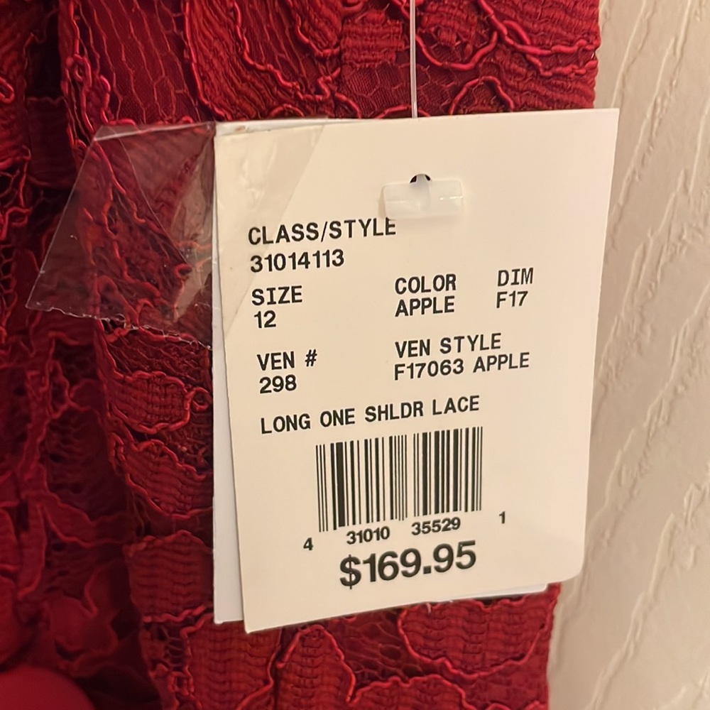 Off Shoulder Candy Apple Red Dress Brand New With Tags - Gem